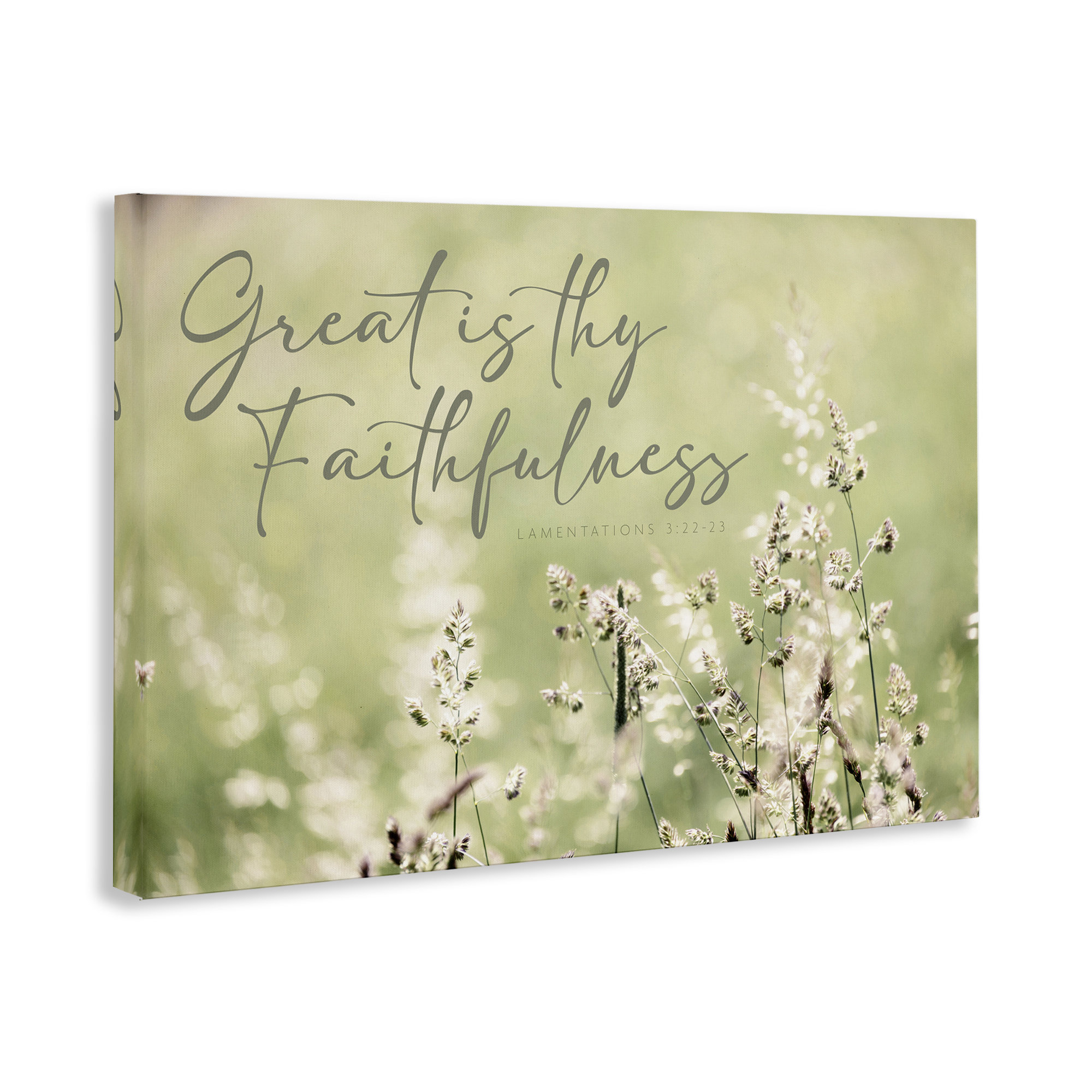 Ebern Designs Spiritual Faithfulness with Florals Canvas, design by ...