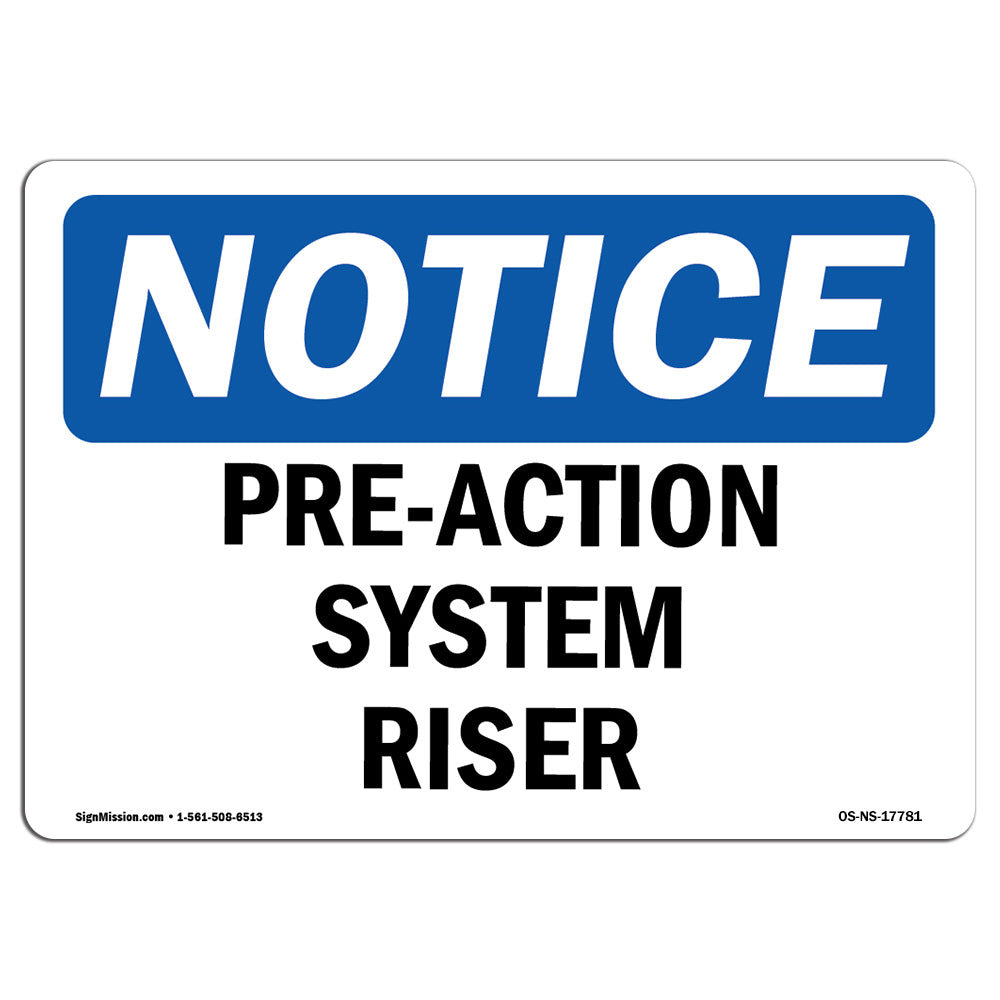 SignMission Pre-Action System Riser Sign | Wayfair