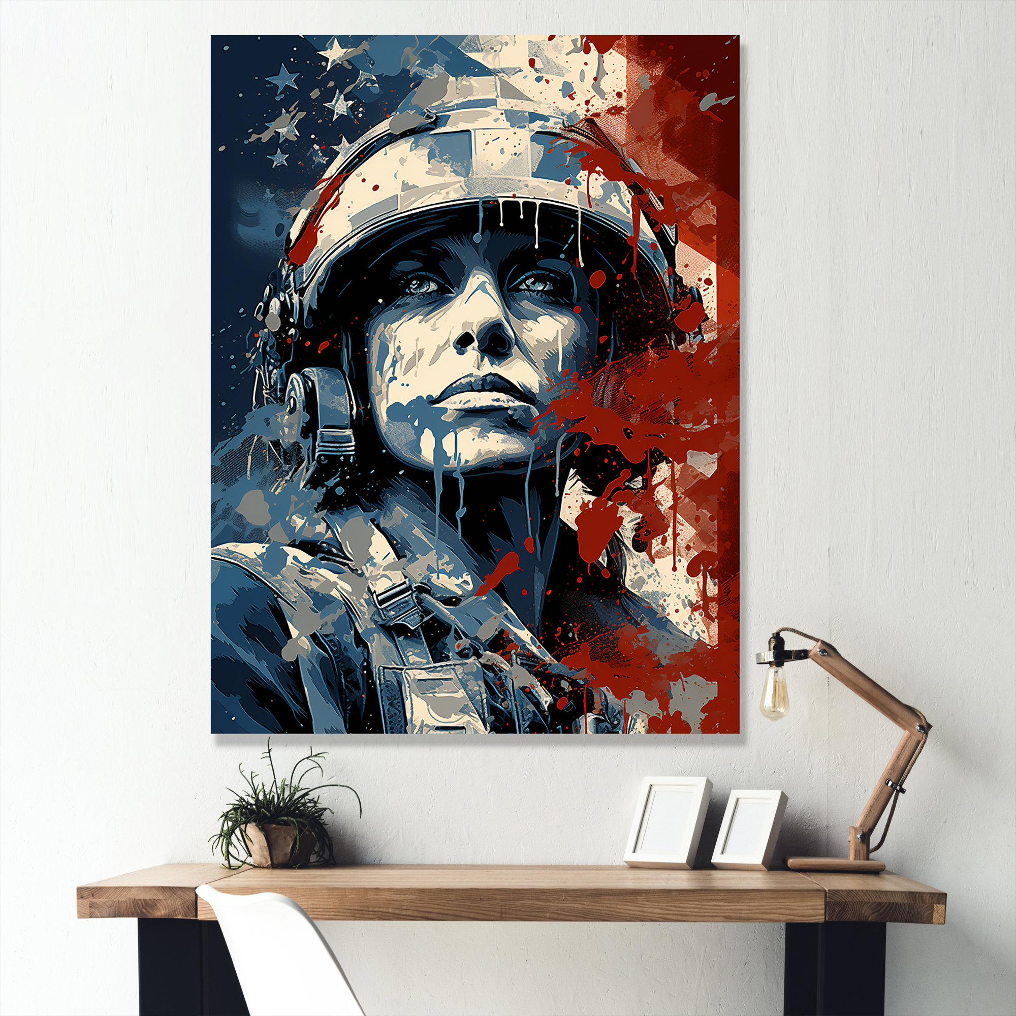 Design Art Military Soldier Patriots Palette On Canvas Print | Wayfair