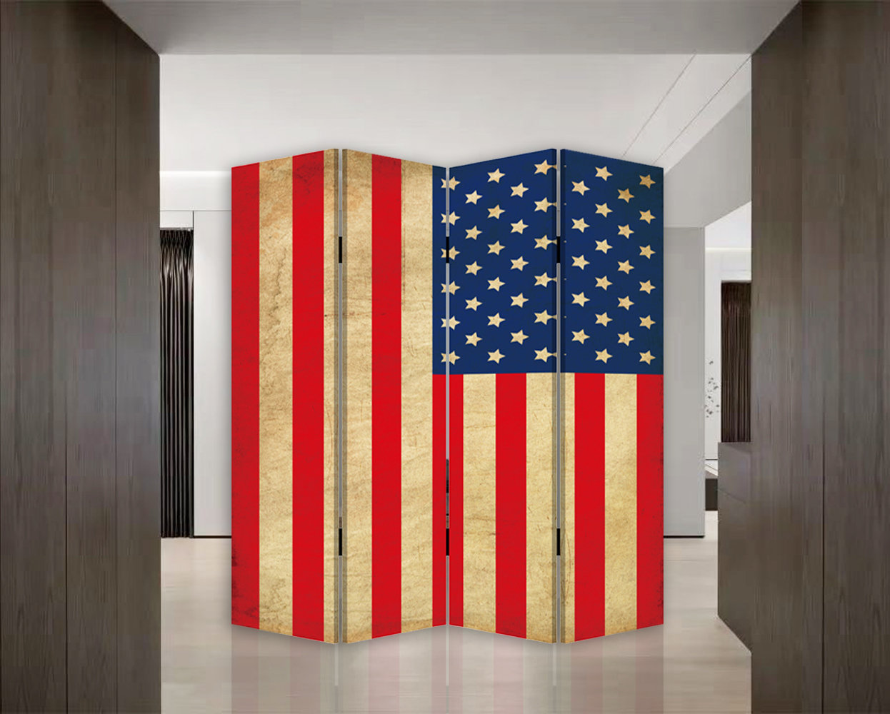 17 Stories Jeremie 48'' W x 72'' H 2 - Panel Folding Room Divider ...