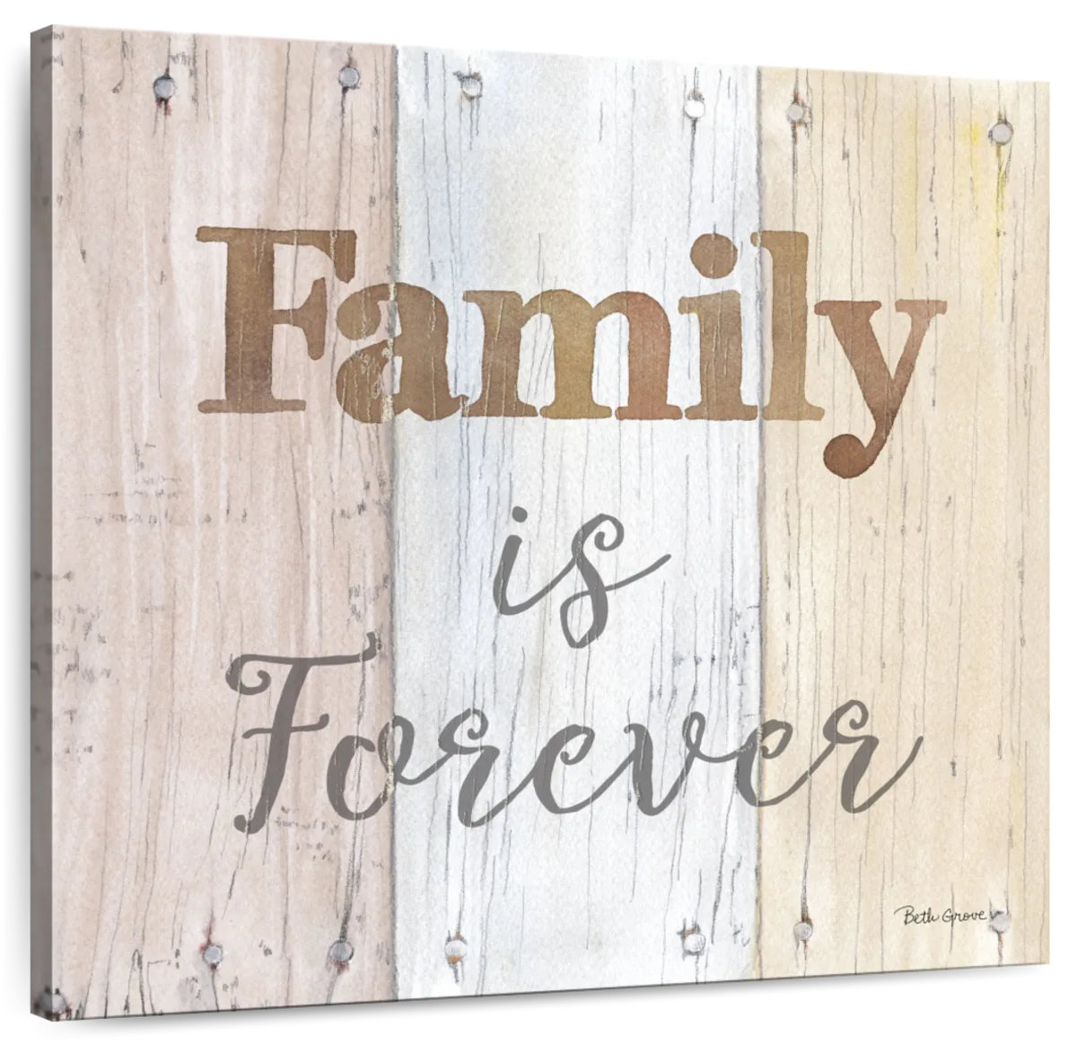 Elephant Stock Farmhouse Family Forever Wall Sign | Wayfair