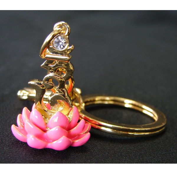 Feng Shui Import 2'' W Gold/Pink Key Chain - Wayfair Canada