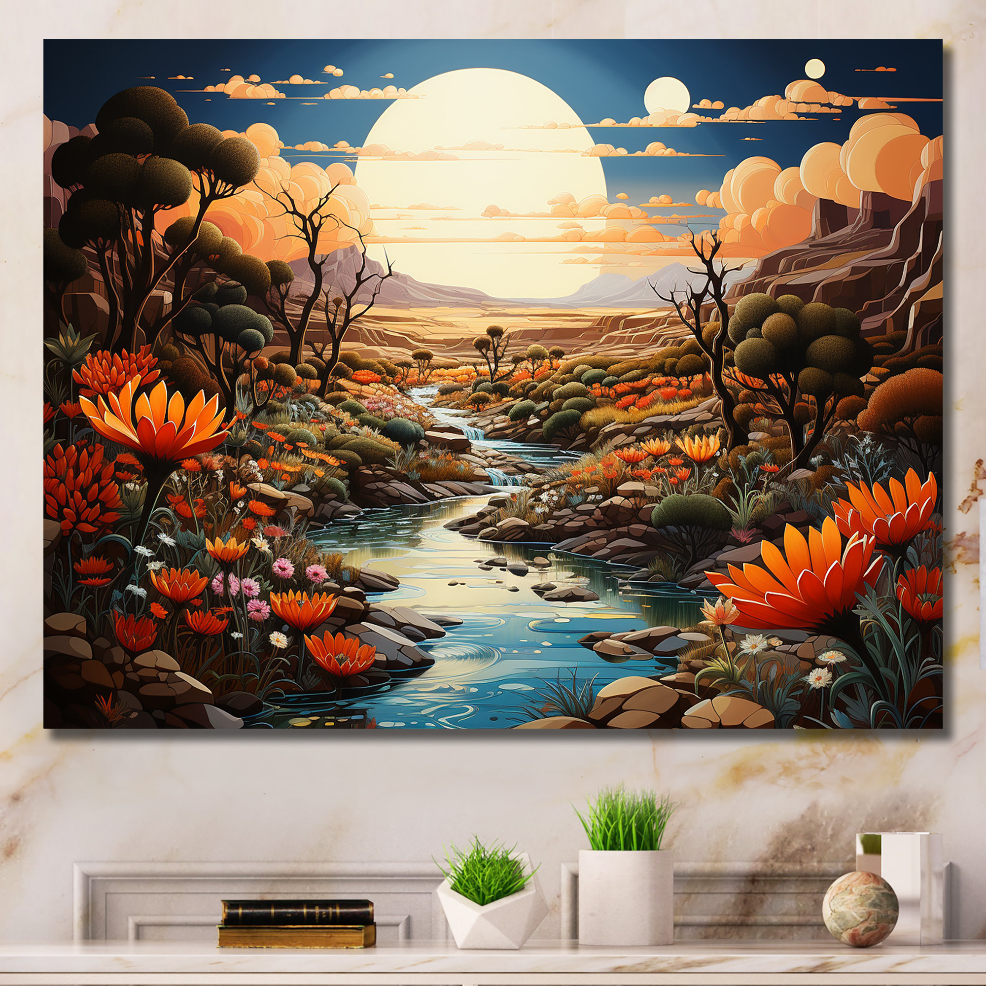 Loon Peak Native Desert Oasis Blooms II - Desert Wall Art - Wayfair Canada