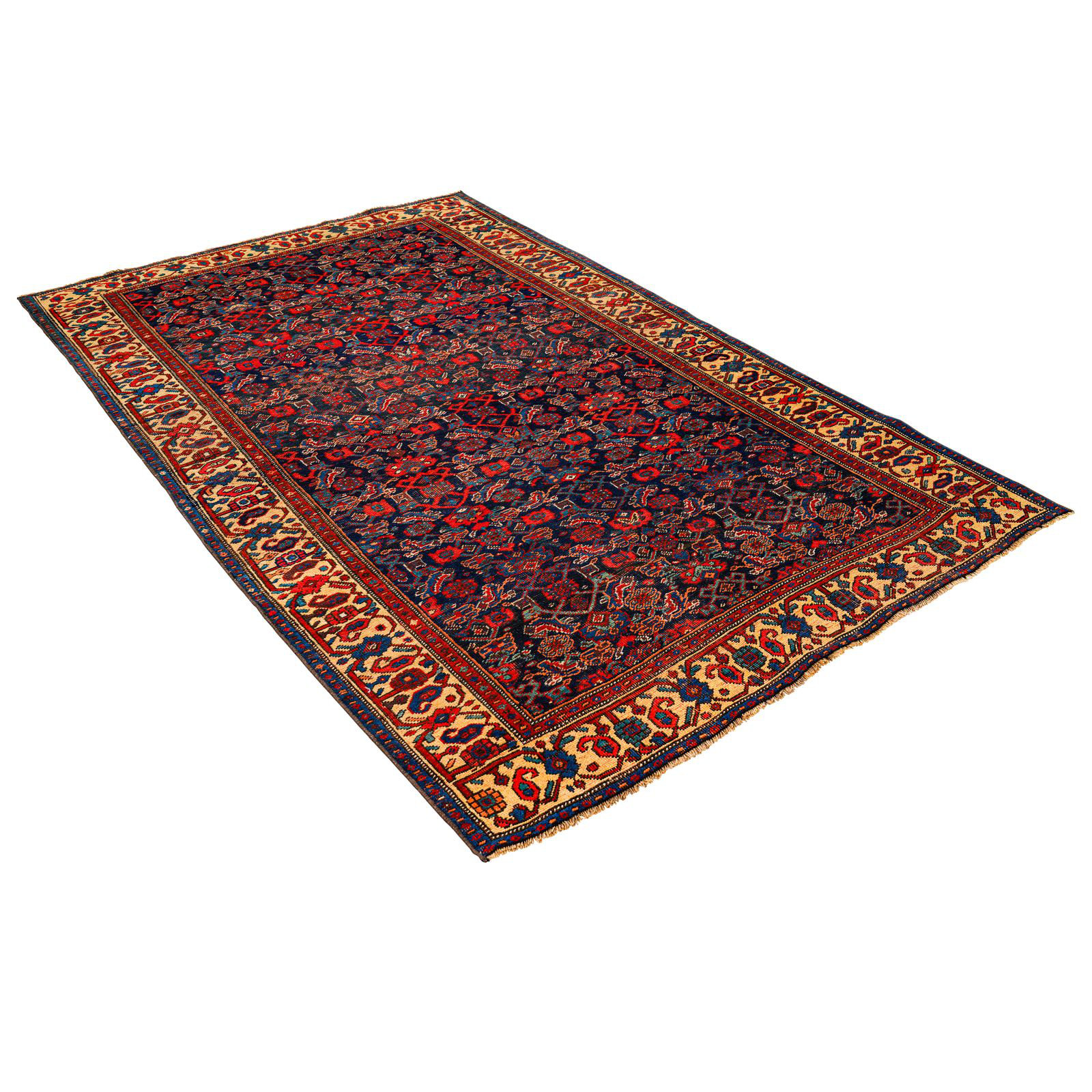 Home and Rugs One-of-a-Kind 4'5'' x 7' 1990s Area Rug in Navy/Beige ...