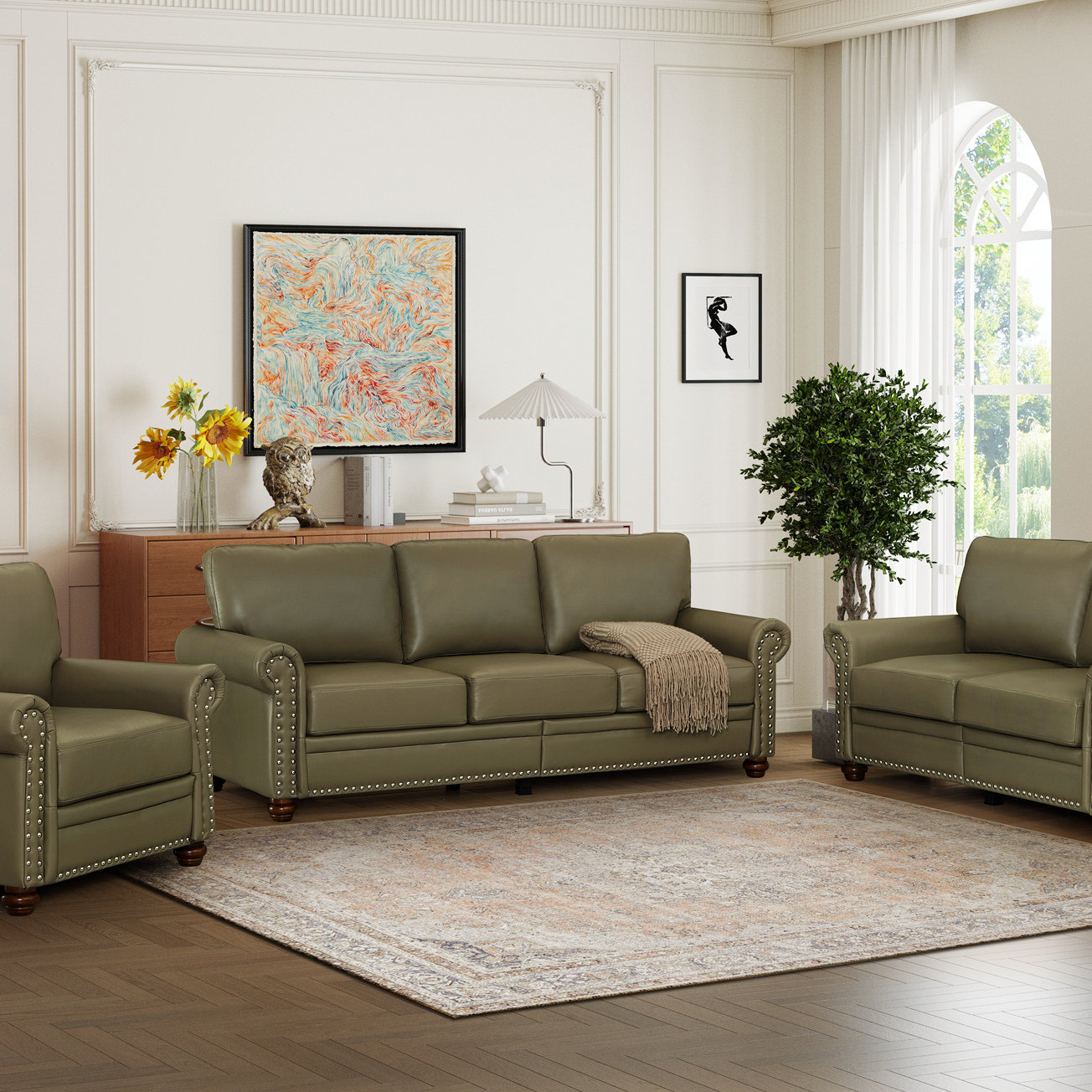 Alcott Hill® Chakera 3 - Piece Living Room Set | Wayfair