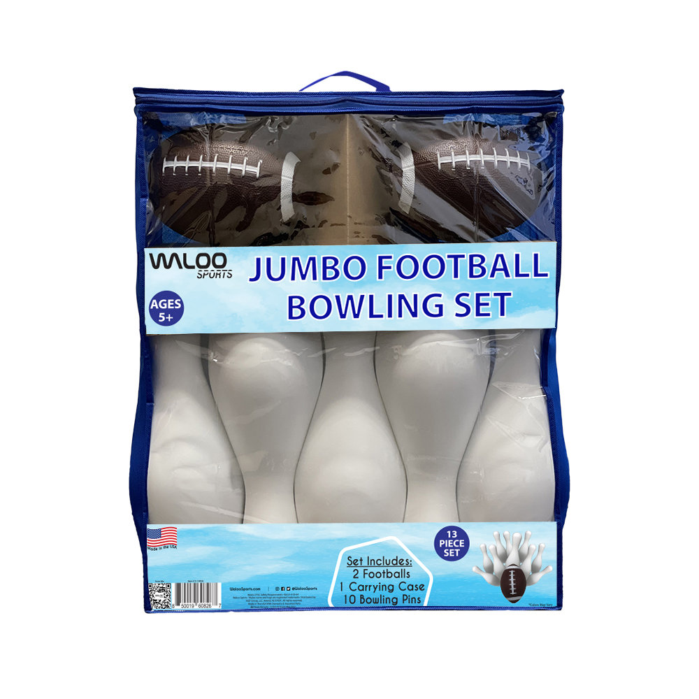 Waloo Sports Jumbo Football Bowling Set - Wayfair Canada