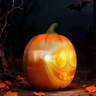 The Holiday Aisle® Motion Sensor Halloween Pumpkin 12 Inch XL, Animated ...
