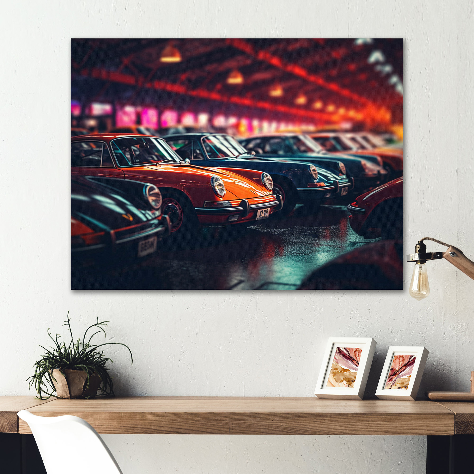 Latitude Run® Classic German Car Harmony - Retro Car Print on Metal ...