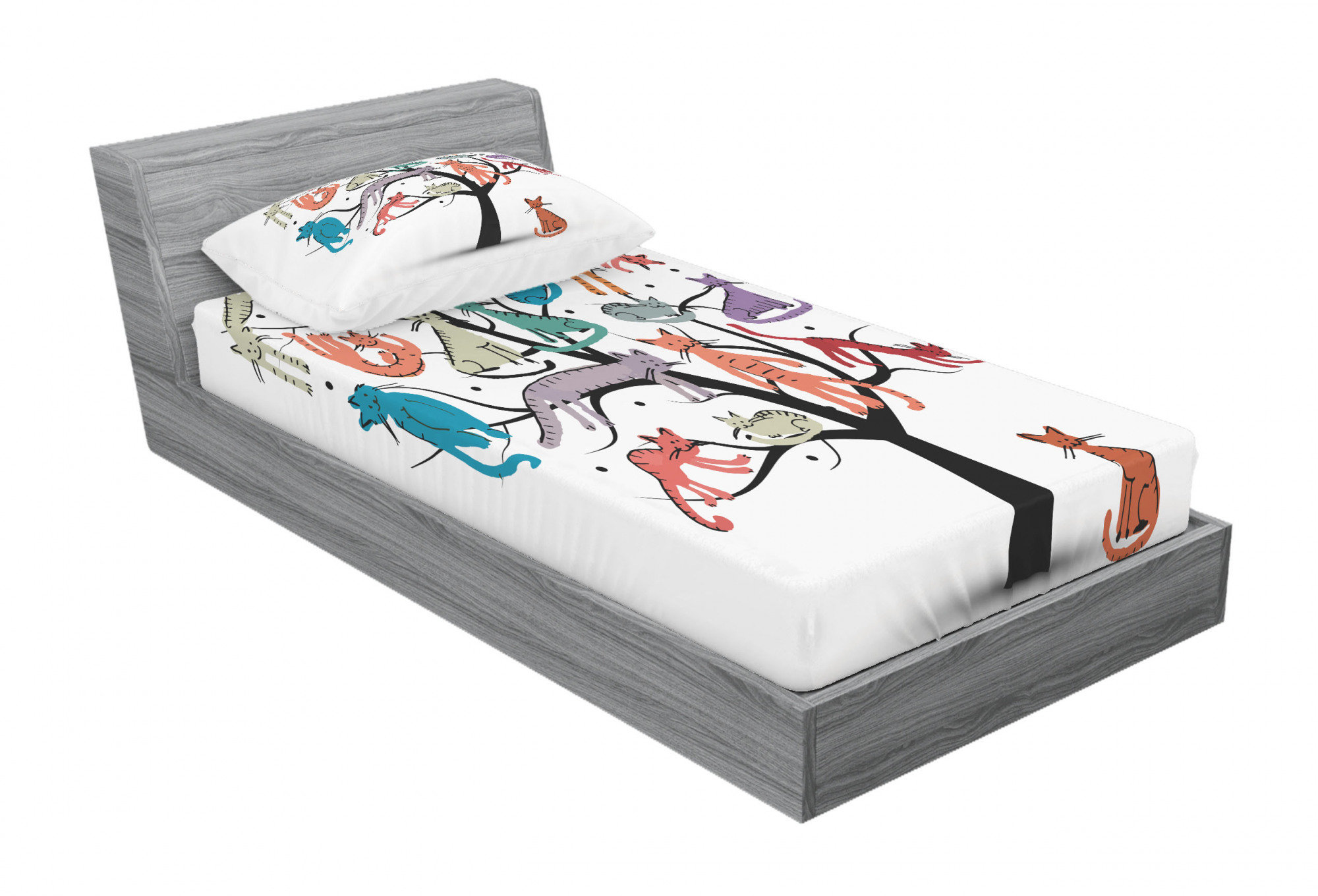 Ambesonne Cartoon Sheet Set | Wayfair