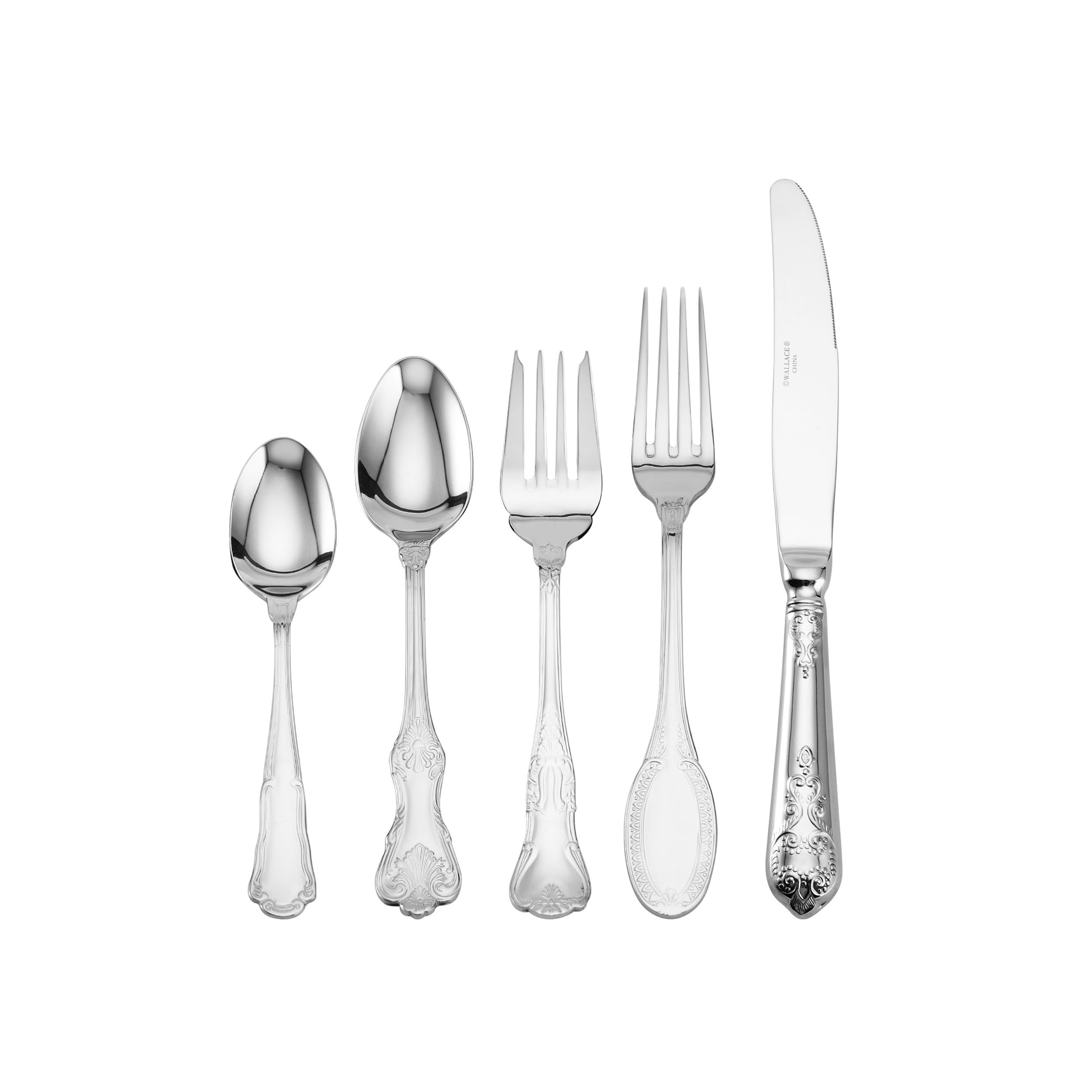 Wallace Hotel 20-Piece 18/10 Stainless Steel Flatware Set, Service for ...