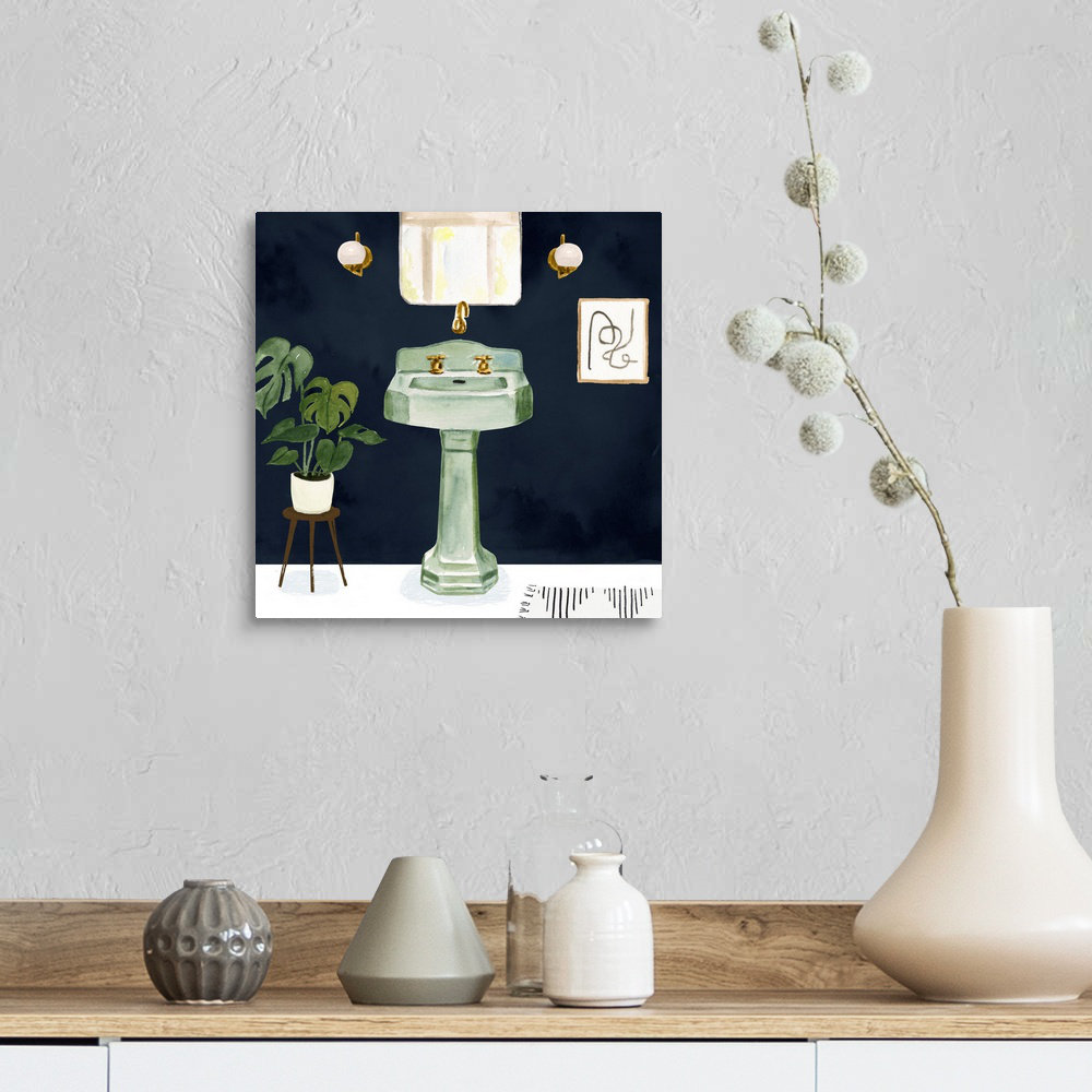 Winston Porter Boho Bath Sinks II - Print on Canvas - Wayfair Canada