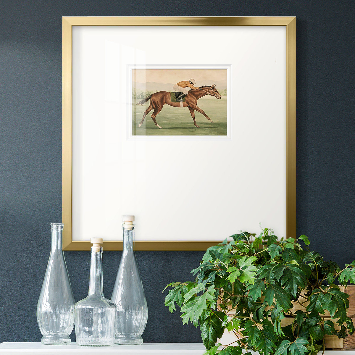 August Grove® Vintage Equestrian Iipremium Framed Print | Wayfair