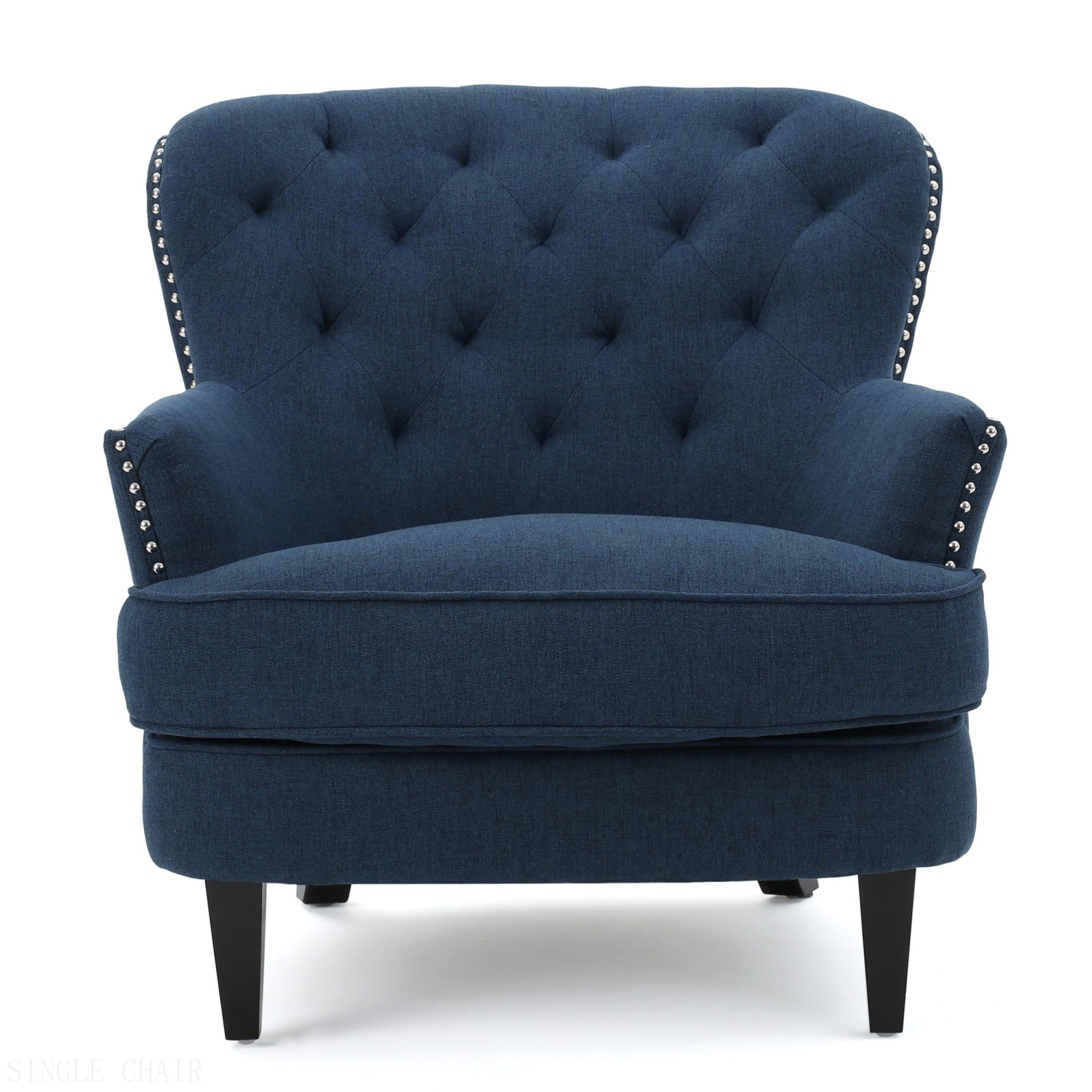 Red Barrel Studio® Single Chair, Classic Club Chair, Wood Frame Chair ...