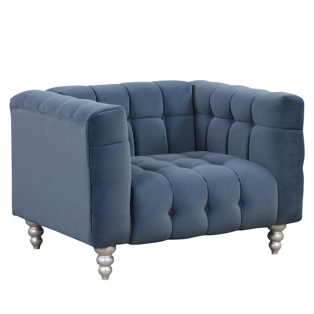 House of Hampton Modern Sofa 42" Sofa Dutch Fluff Upholstered Sofa With ...