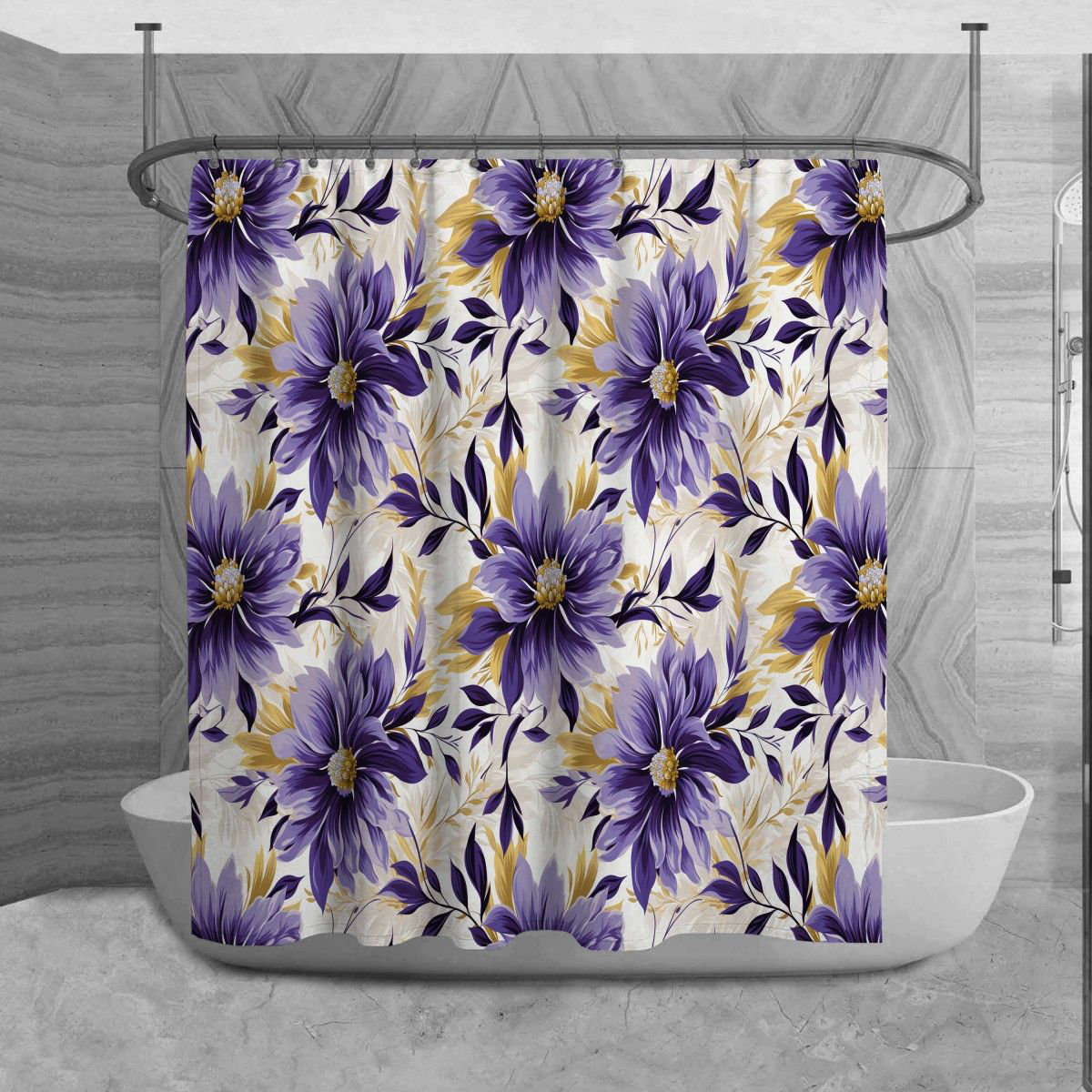 East Urban Home Rodre Floral Shower Curtain | Wayfair