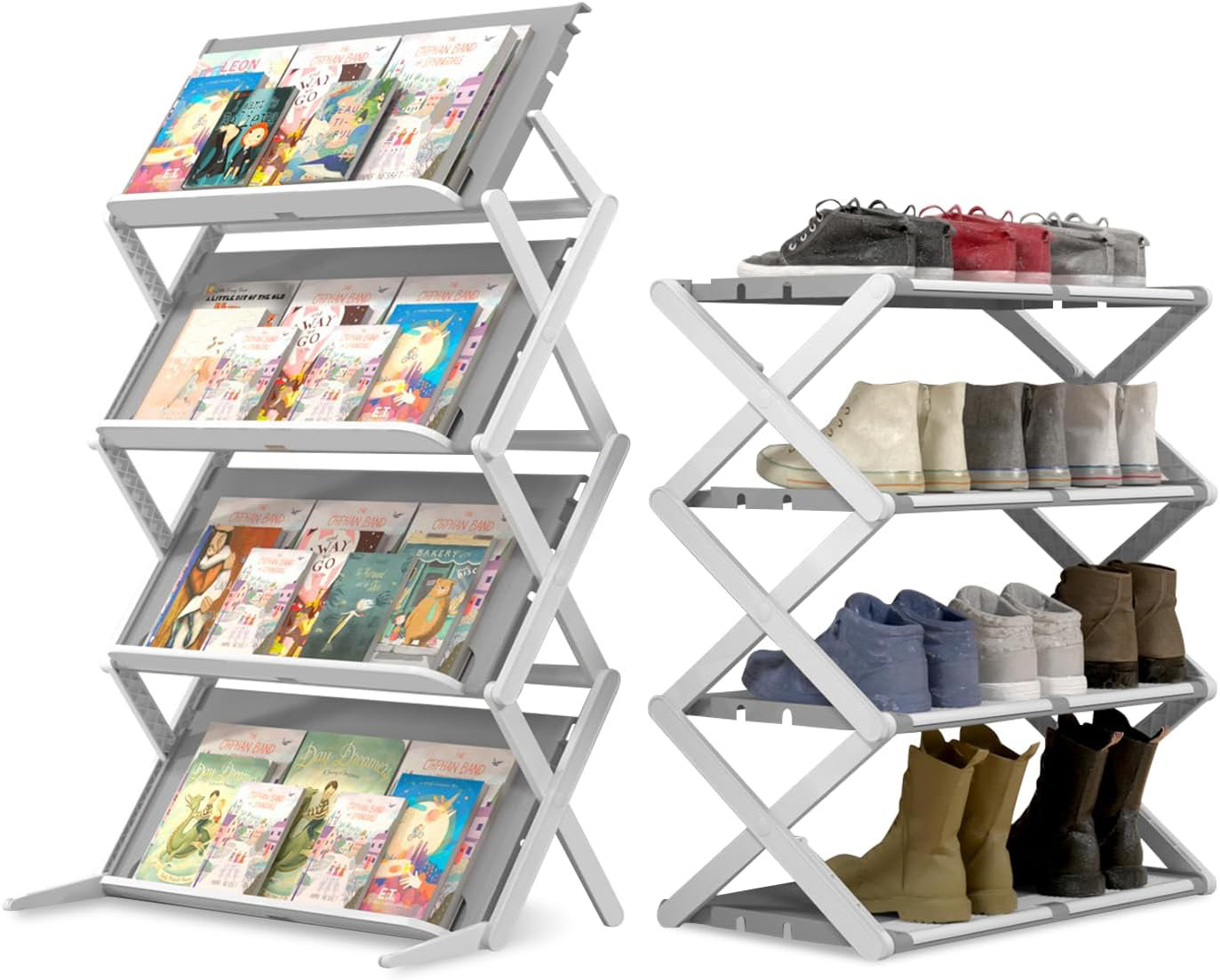 Rebrilliant 12 Pair Stackable Shoe Rack | Wayfair