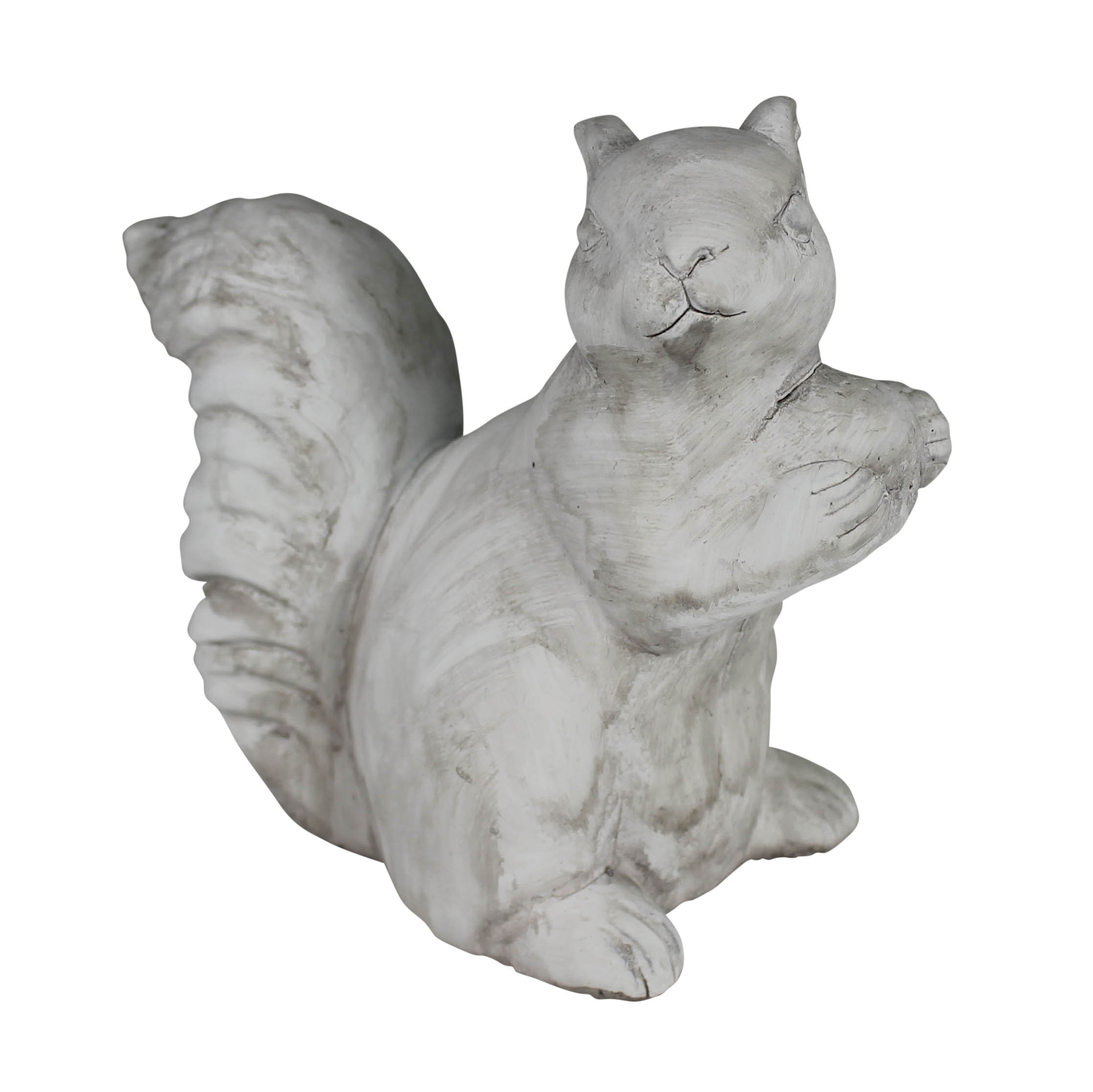 Winston Porter Rayko Cement Squirrel Sculpture | Wayfair
