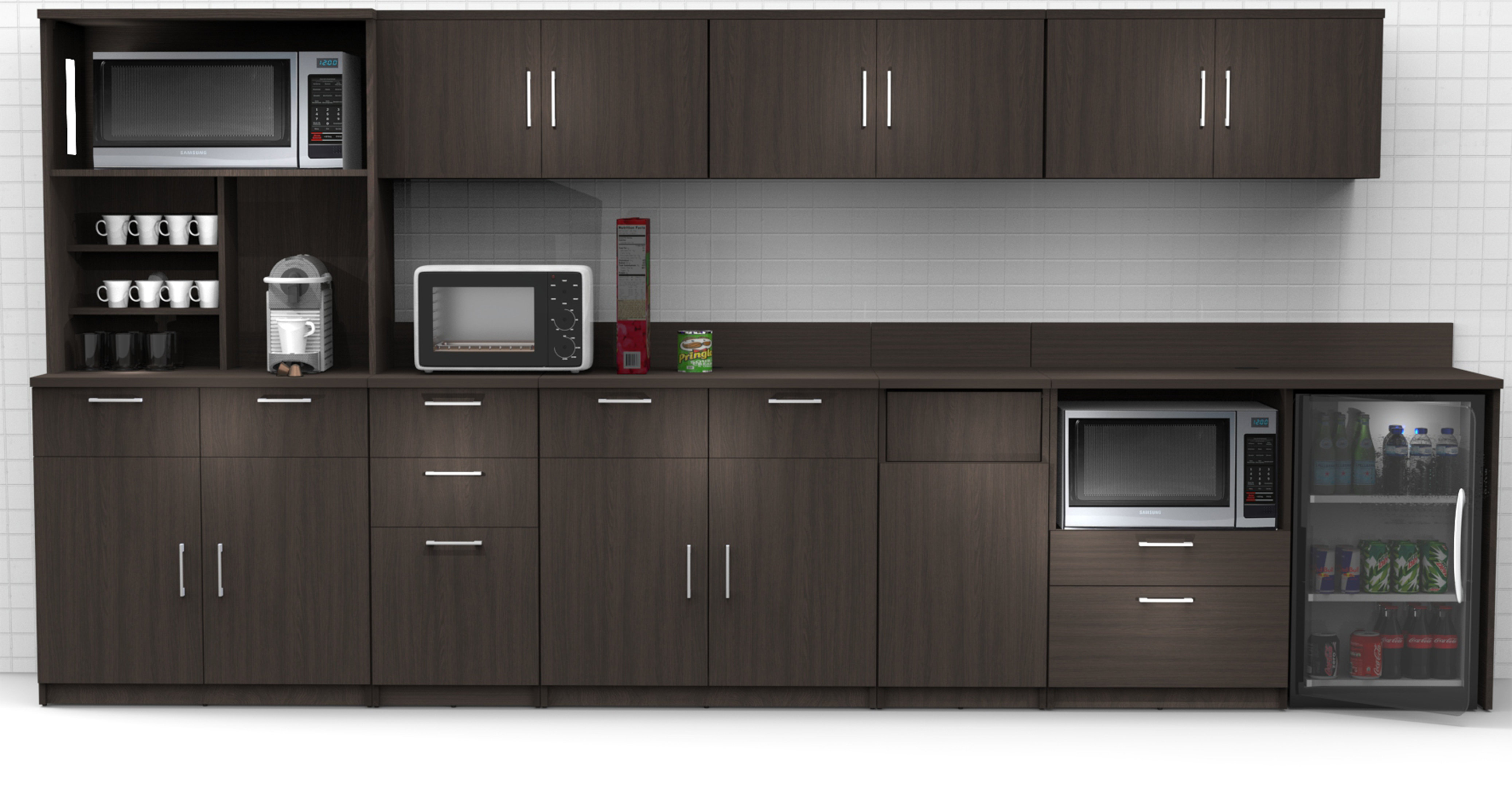 Breaktime Commercial Grade Coffee Kitchen Lunch Room Cabinets Fully ...