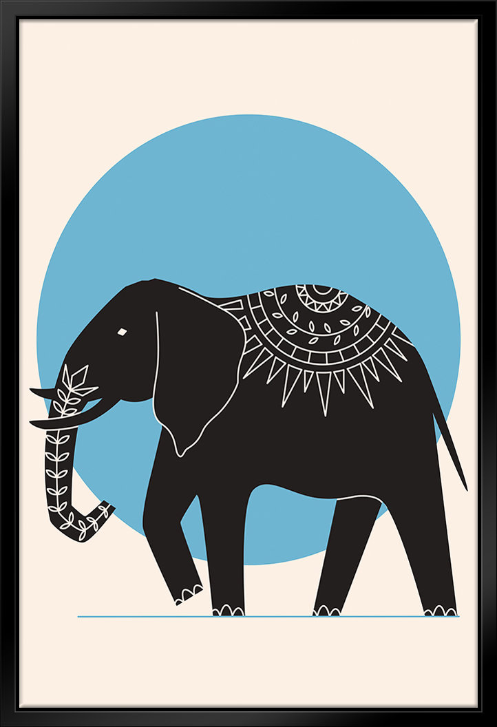 ATX Art Group LLC Elephant Moonlight by Stanley Print House - on | Wayfair