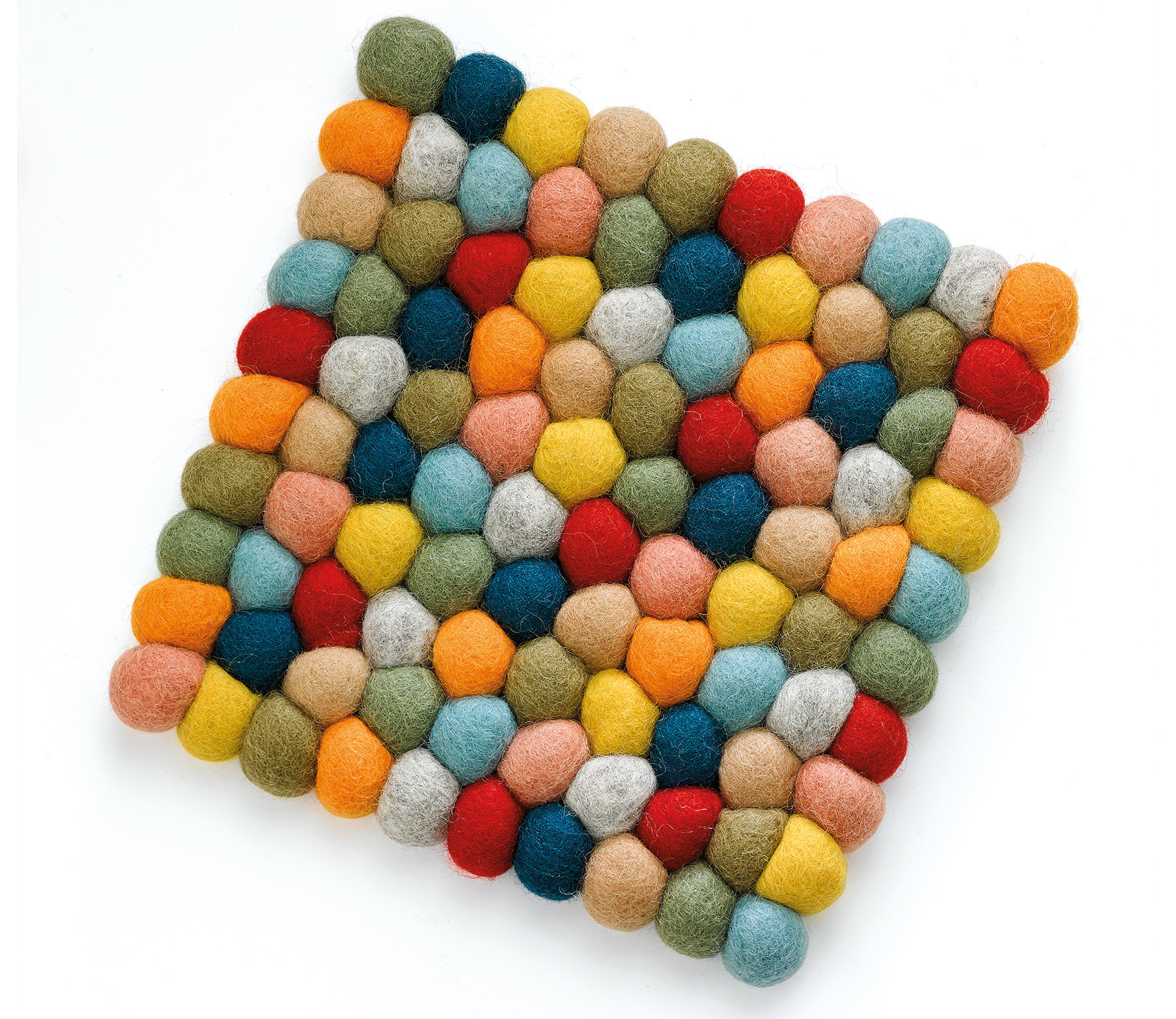Dakota Fields Colore Square Virgin Wool Trivet | Wayfair