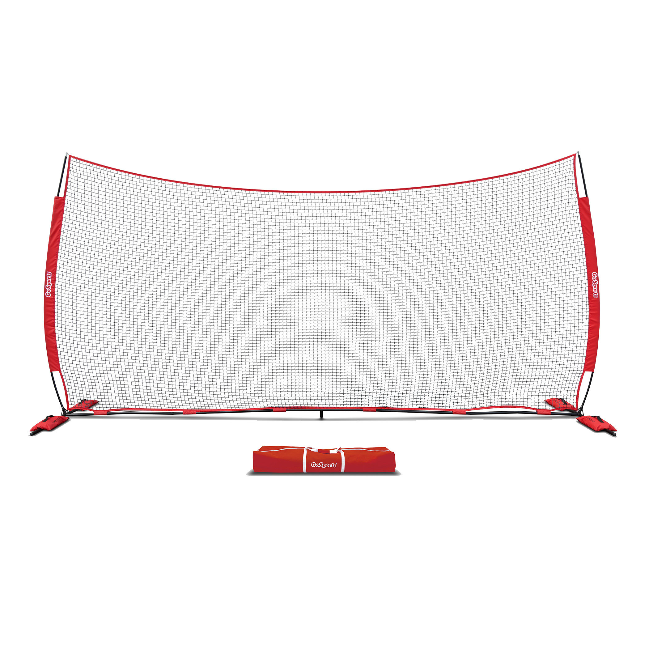 GoSports 20' x 10' Sports Barrier Net with Weighted Sand Bags - Huge ...