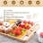 Union Rustic Bamboo Charcuterie Board Set, Large Folding Cheese Board ...