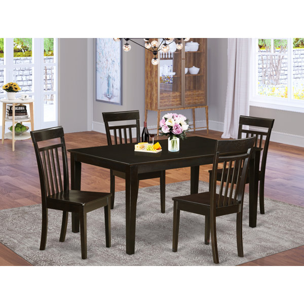 Winston Porter Alingtons 5 Piece Dining Table Set for 4 Includes a ...
