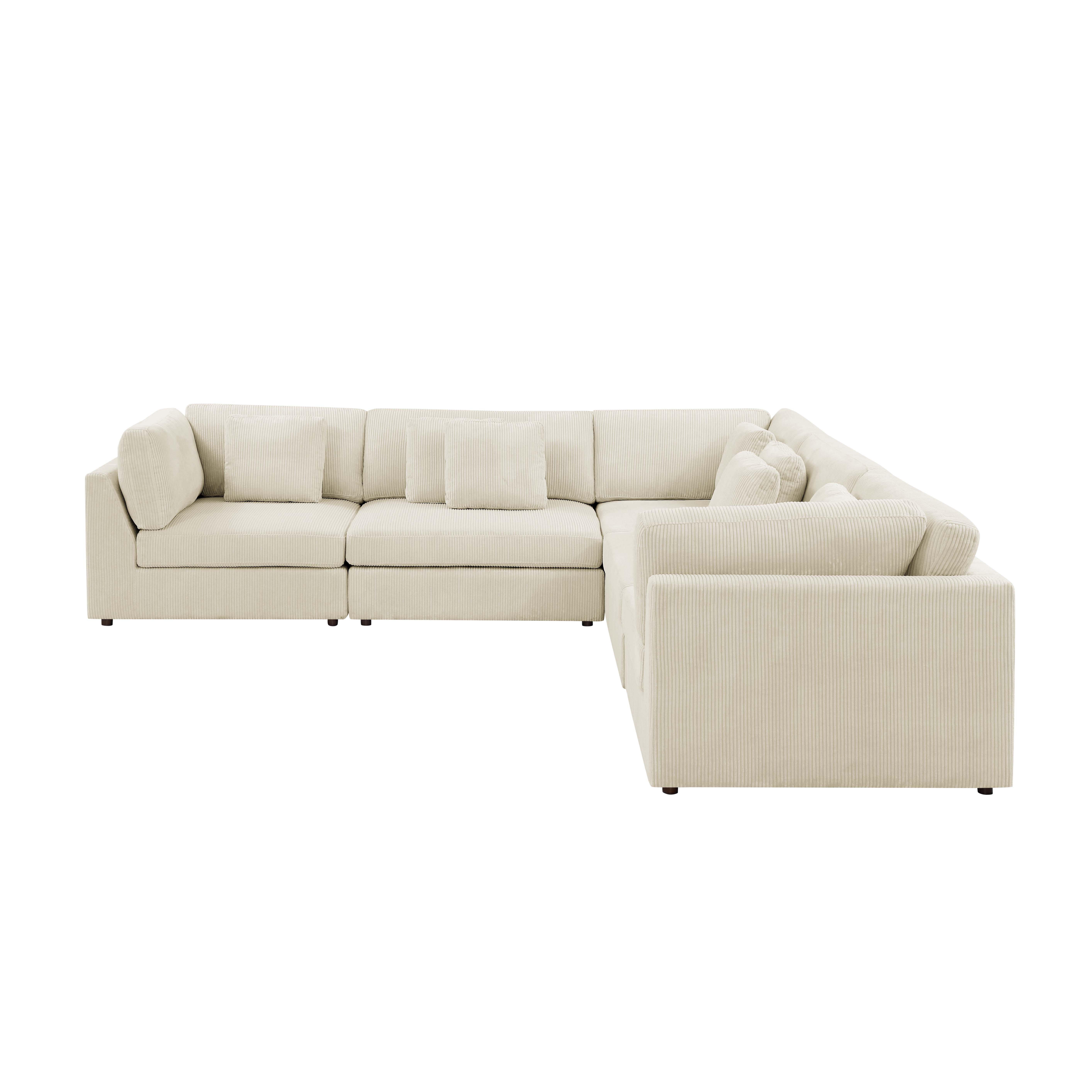 Latitude Run® Pran 5-piece Upholstered Sectional | Wayfair