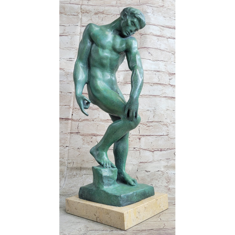 Red Barrel Studio® Adam By Auguste Rodin - Bronze Metal Statue ...
