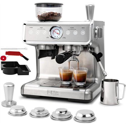 shinyswan 15-Bar Semi-Automatic Espresso Machine With Intelligent PID ...