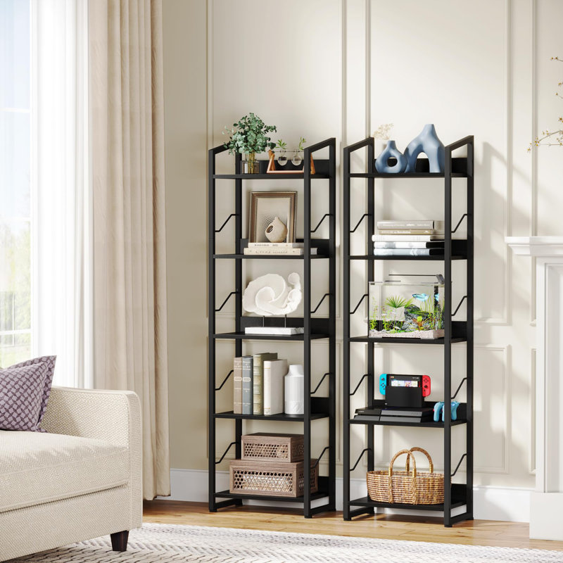 Latitude Run® 5 Tier Narrow Bookshelf | Wayfair