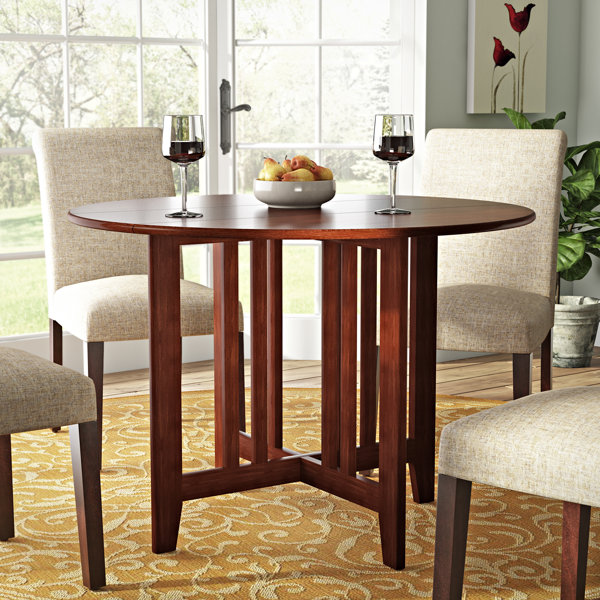 Red Barrel Studio® Christiansen Beech Round Solid Wood Dining Table ...