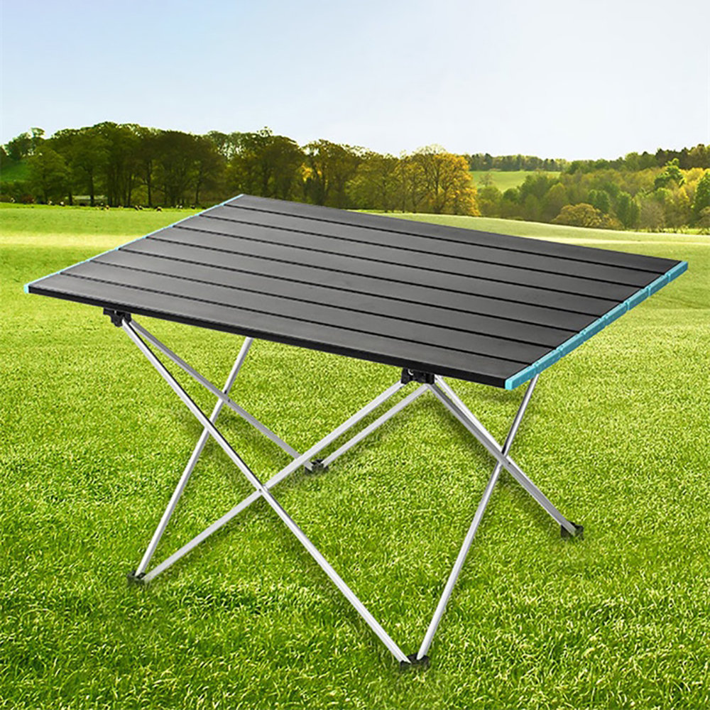Boshen Rectangular Fold-in-Half Portable Folding Table | Wayfair