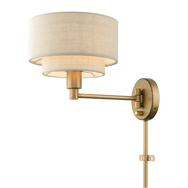 Ivy Bronx Steel Swing Arm Sconce & Reviews | Wayfair
