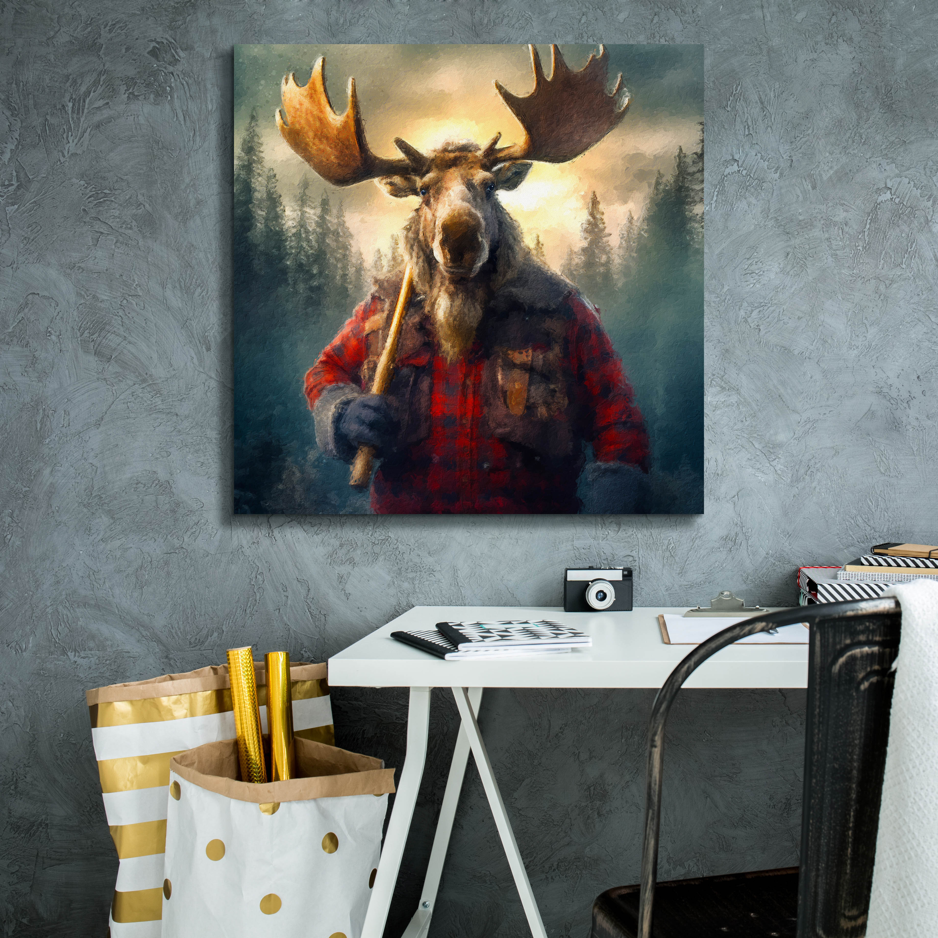 Trinx 'Lumberjack' by Sean Parnell Canvas Wall Art | Wayfair