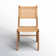 Dovetail Furniture Emo Natural Finish Teak And Natural Woven Rattan ...