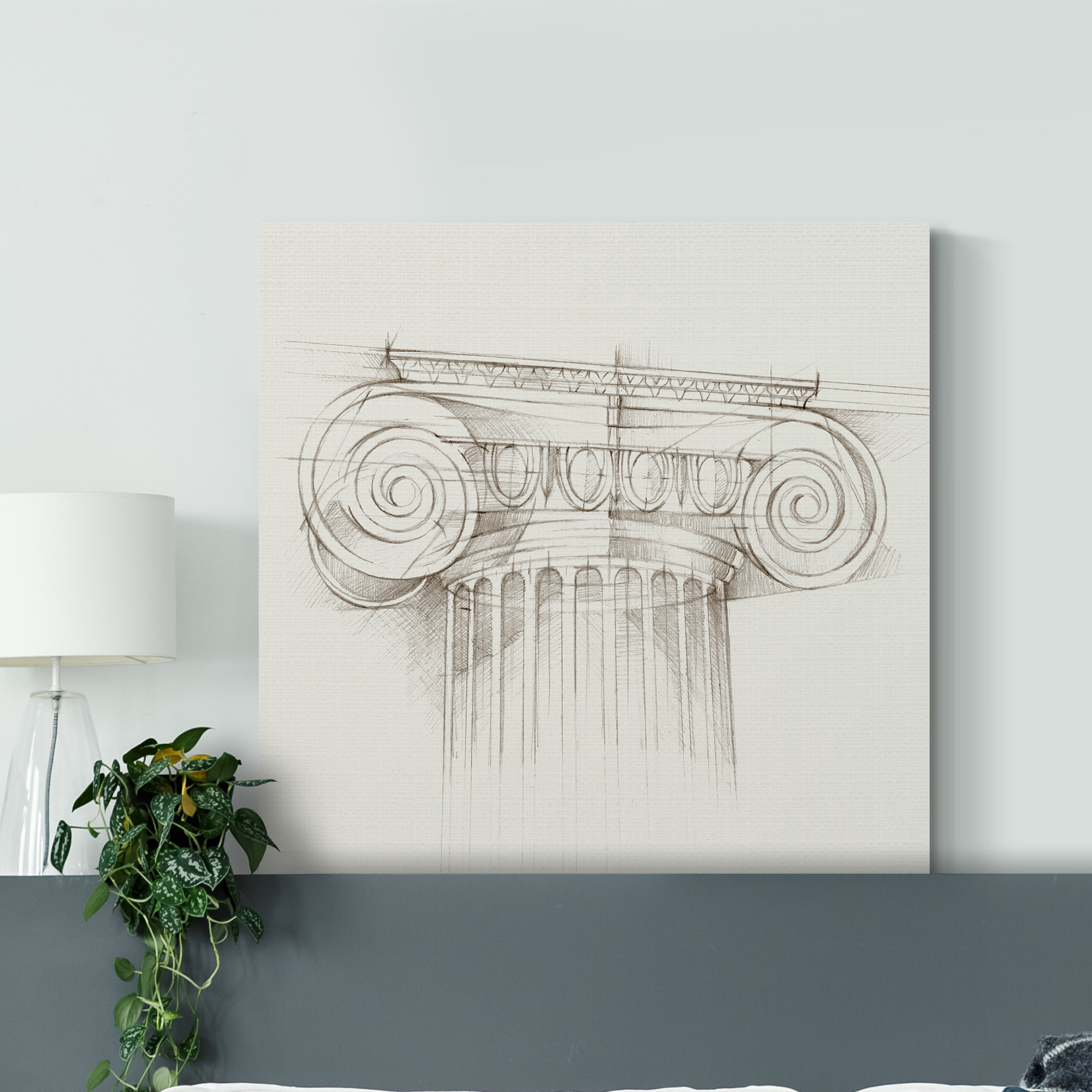 Fleur De Lis Living 'Column Schematic III' - Print on Canvas - Wayfair ...