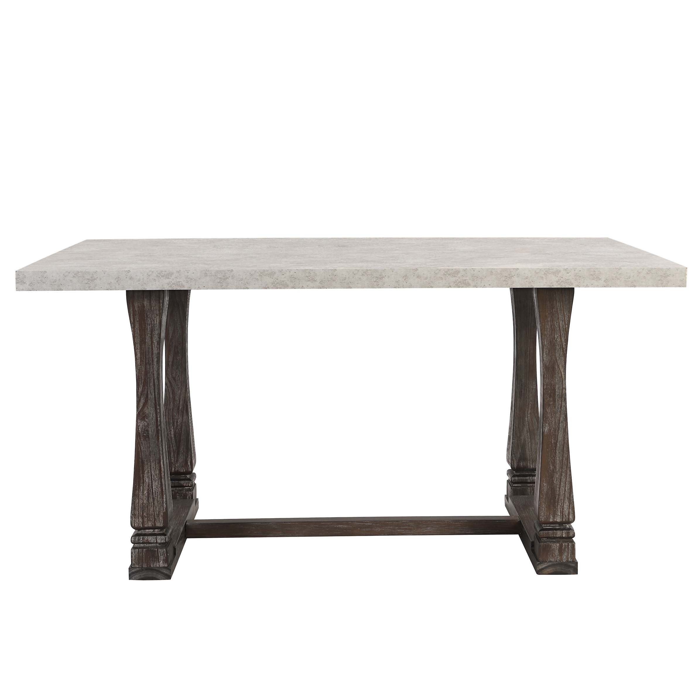 Charlton Home® Dermio 60 inch Dining Table, Classic Farmhouse Rectangle ...