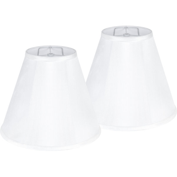 Latitude Run® 10.6''H x 13''W White Bell Lamp Shades for Table Lamp(Set ...