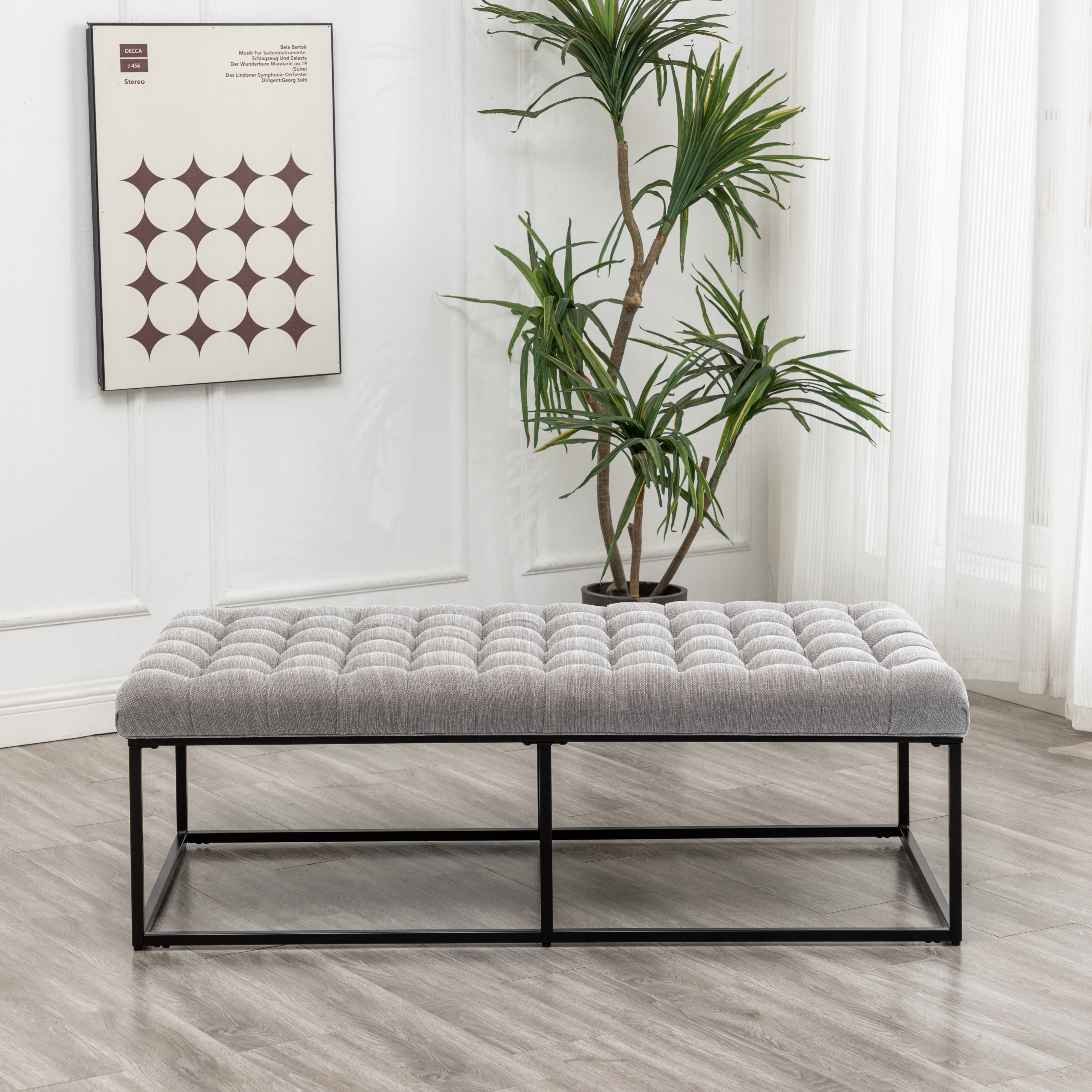 Trent Austin Design® Pennock Tufted Rectangle Standard Ottoman ...