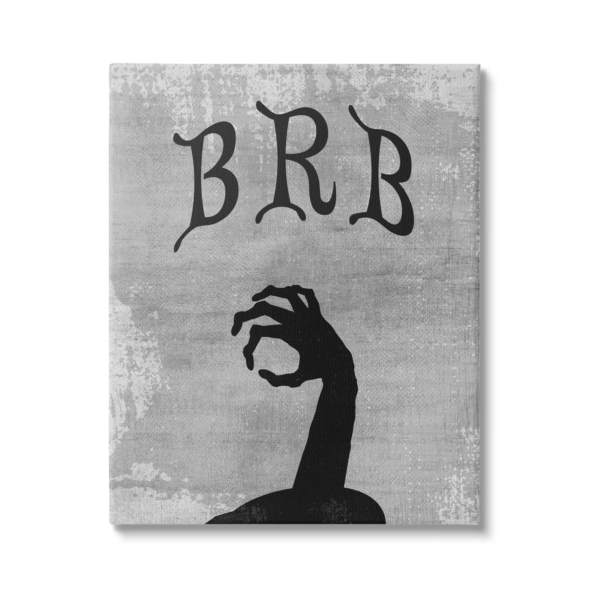 Trinx BRB Zombie Graveyard Framed Floater Canvas Wall Art Design By Lil ...