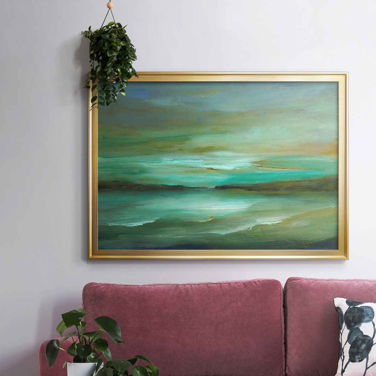 Highland Dunes Hidden Cove Framed On Canvas Print | Wayfair