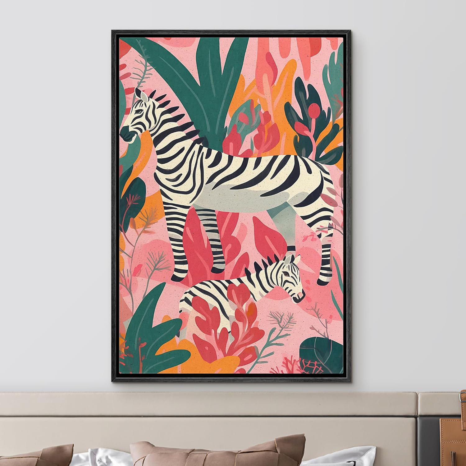 IDEA4WALL Bright Preppy Animals Safari Zebra Tropical Jungle Bedroom ...