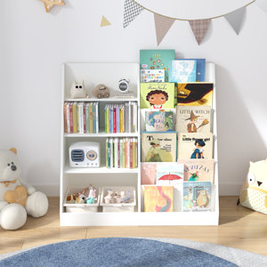 Ebern Designs Multifunctional 4 Tier Bookshelf And Book Storage ...