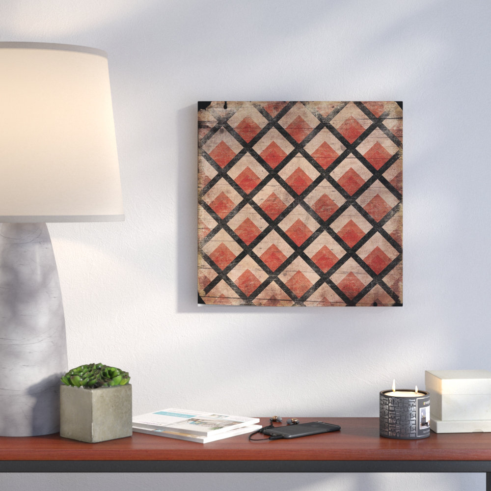 Wrought Studio " Black Red Geo " - Wayfair Canada