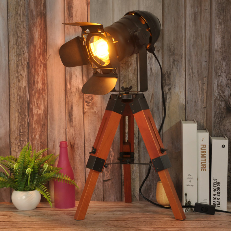 17 Stories Haarith Adjustable Tripod Lamp | Wayfair
