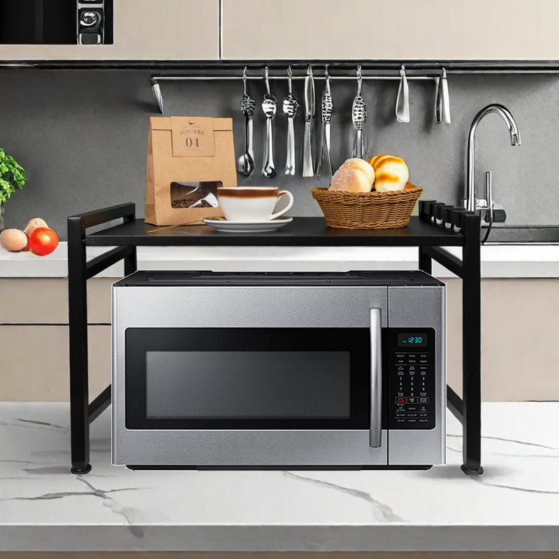 Mint Pantry® 2 Tier Expandable Microwave Organizer, Large Capacity ...