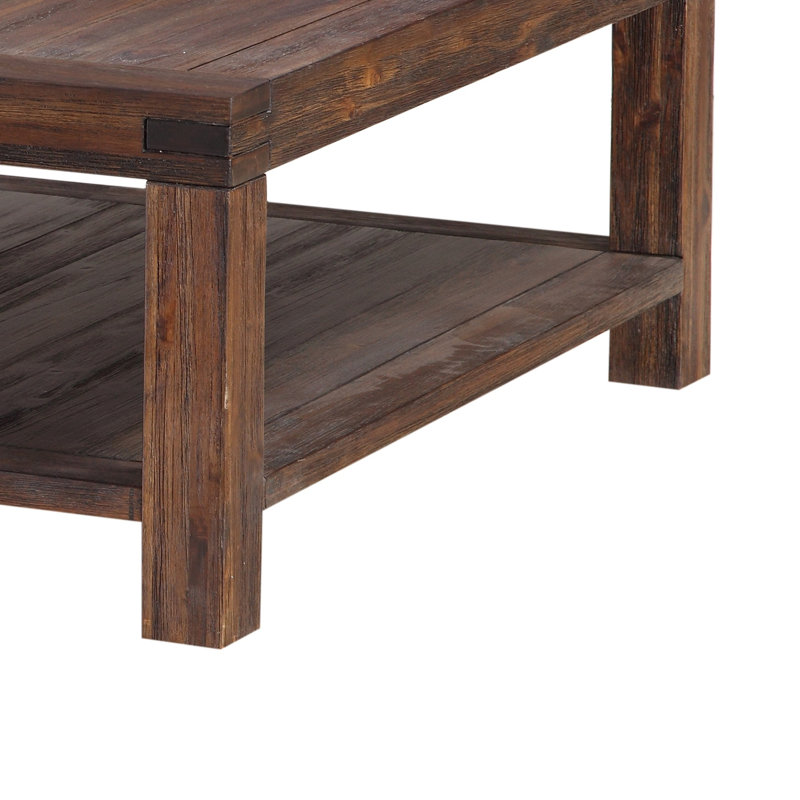 Canora Grey Kaicey Solid Wood Coffee Table with Storage & Reviews | Wayfair