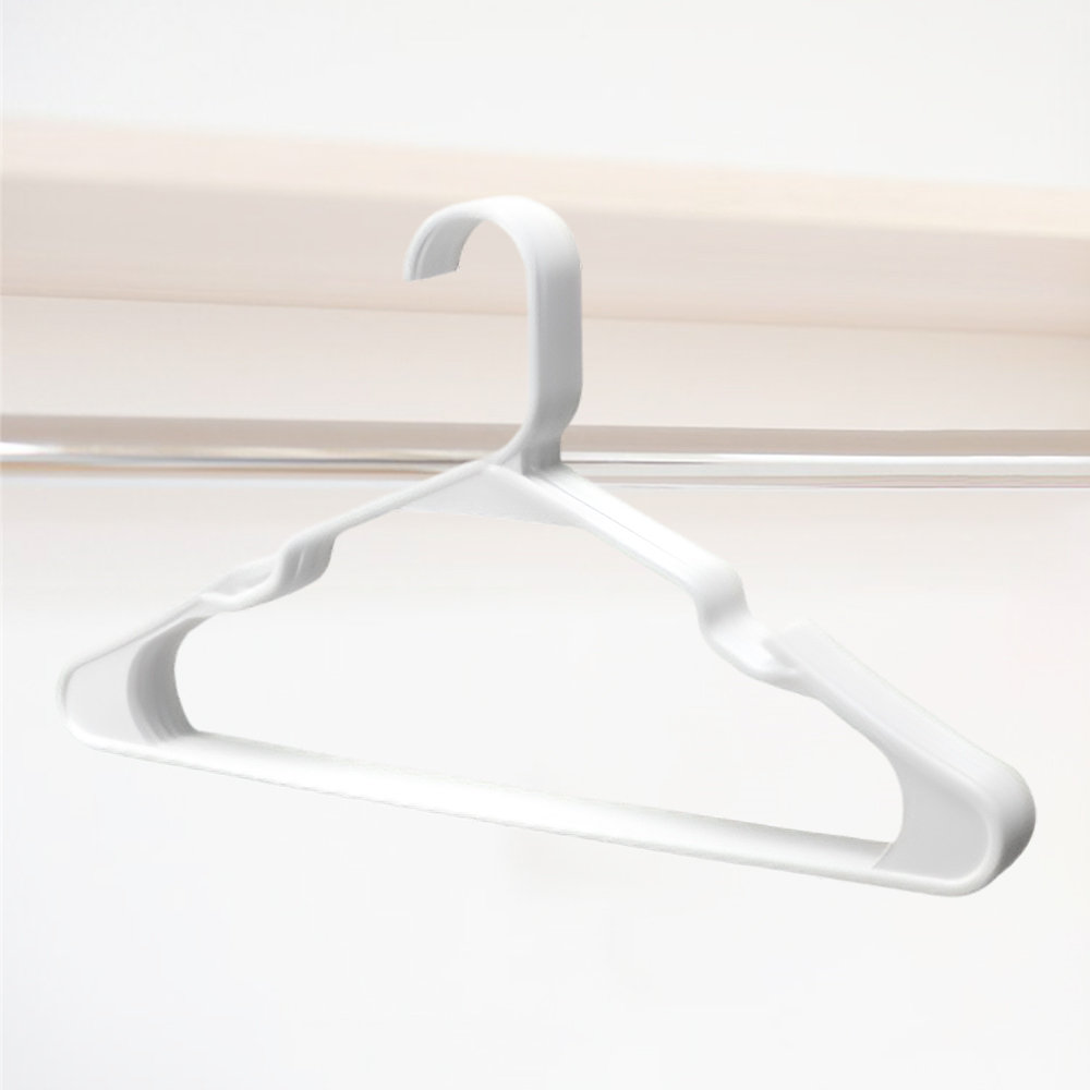 Rebrilliant Home Clothes Hangers - Space-Saving Plastic Hangers ...