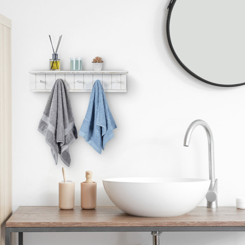 Gracie Oaks 5-Hook Wall Mounted Coat Rack | Wayfair